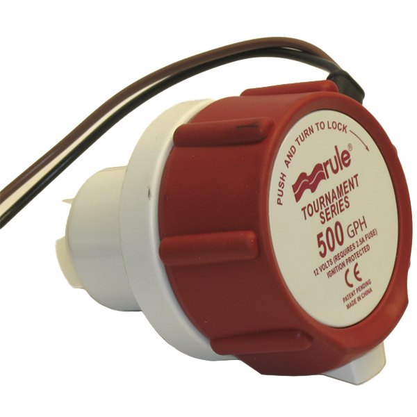 Rule Pumps 500gph Replacement Motor Cartridge Blanco